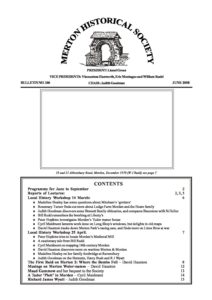 Download Bulletin 166 – MERTON HISTORICAL SOCIETY