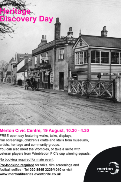 Local History Workshops – MERTON HISTORICAL SOCIETY